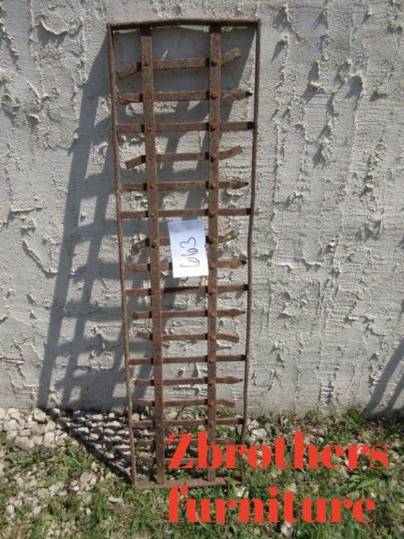 Antique Victorian Iron Gate Window Panel Fence Architectural | Etsy