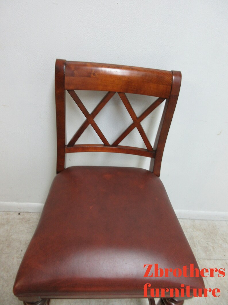 Ethan Allen Cross Back Counter Bar Stool C - Etsy