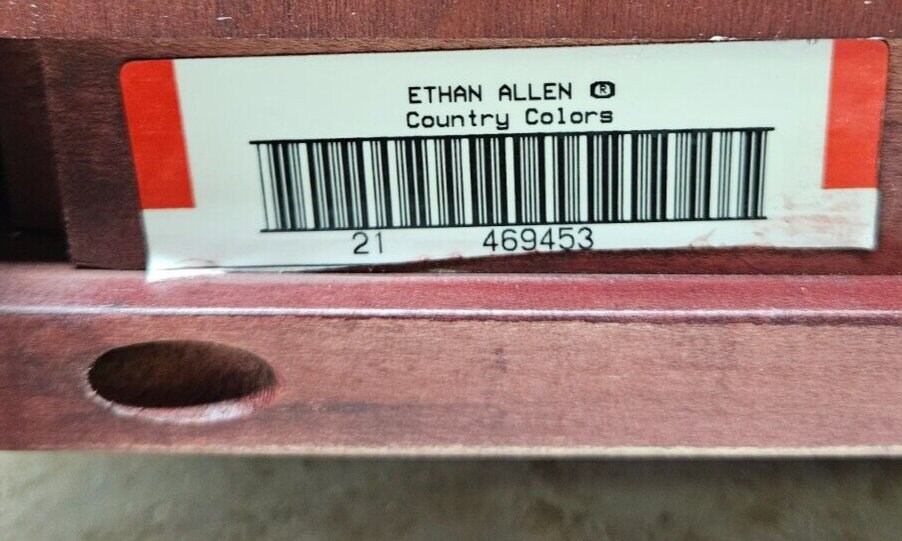 Ethan Allen Country Colors Sofa Foyer Table Server Farmhouse Console ...