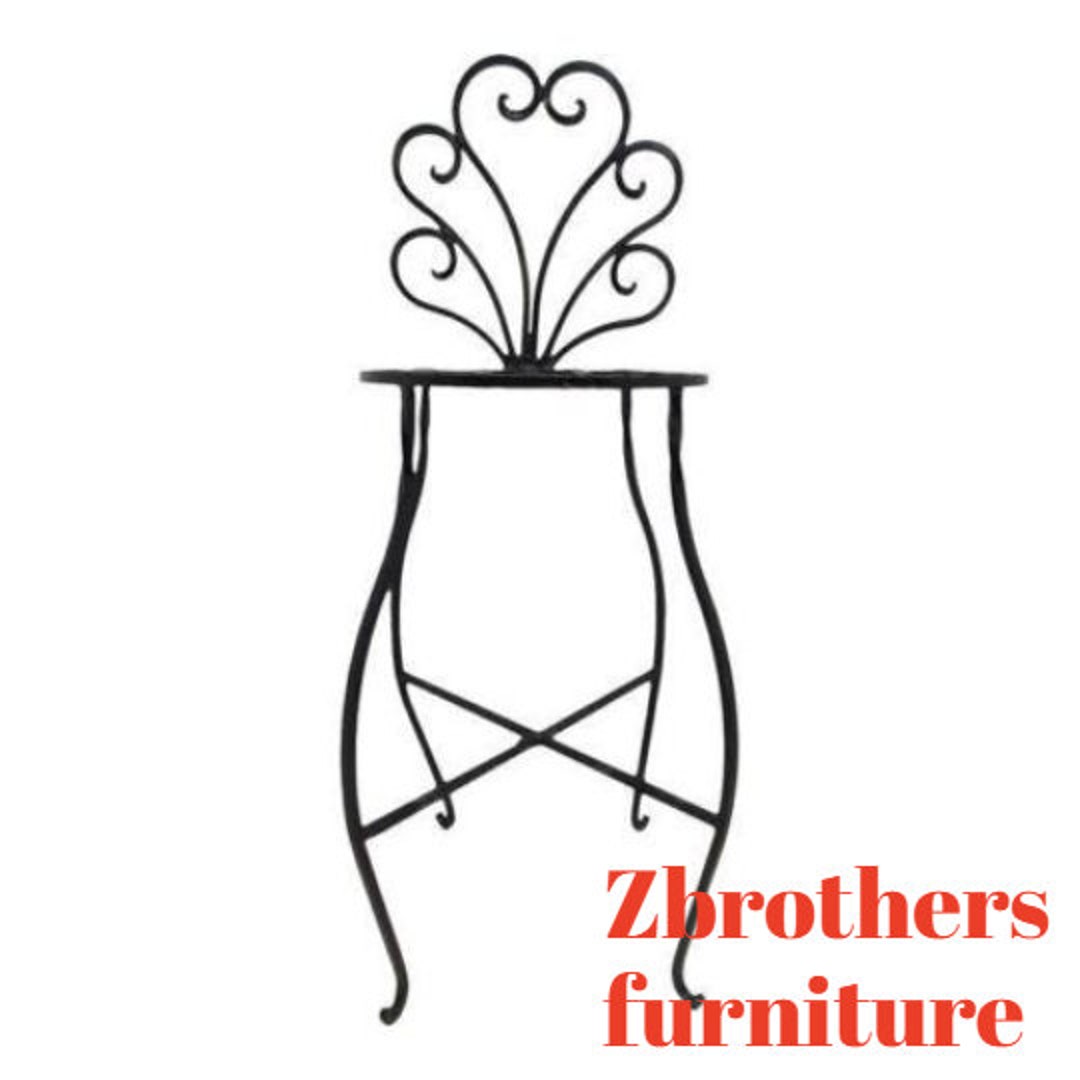 Vintage French Regency Wrought Iron Counter Bar Stool B - Etsy