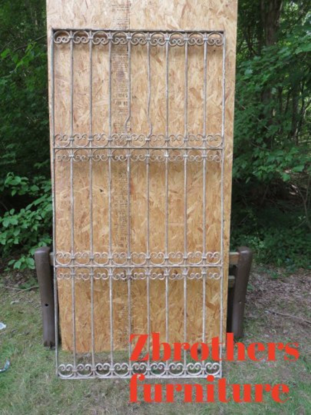 Antique Victorian Iron Gate Window Panel Fence Architectural Salvage ...