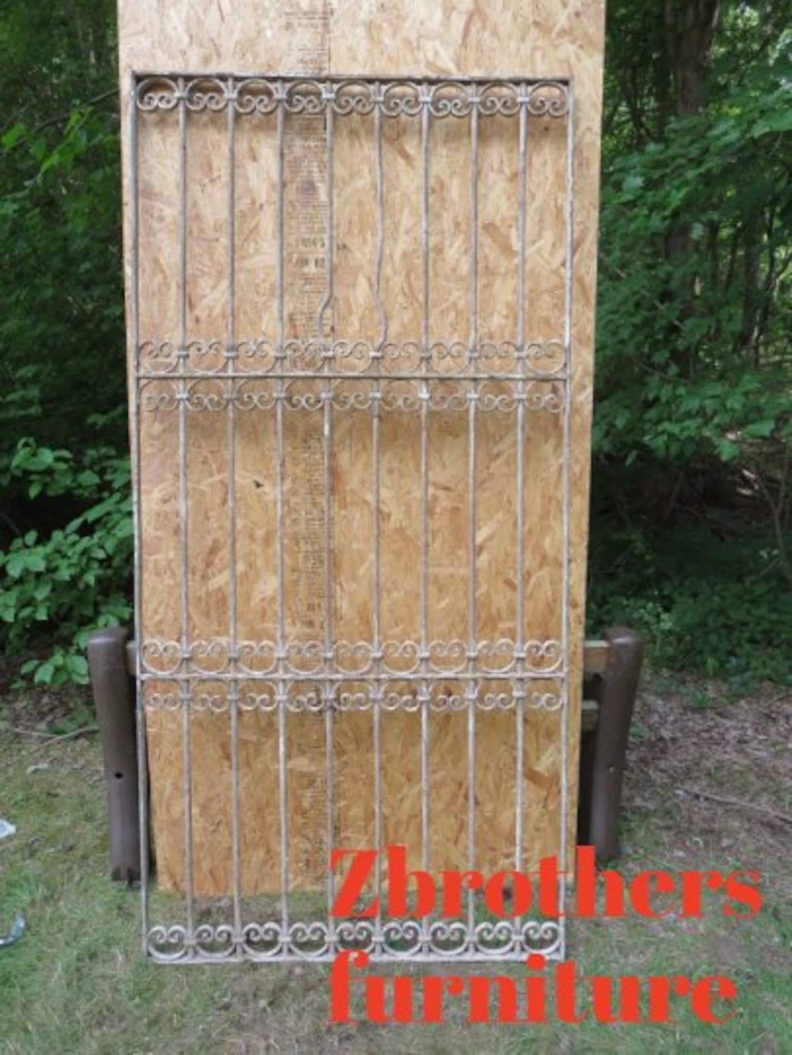 Antique Victorian Iron Gate Window Panel Fence Architectural Salvage ...