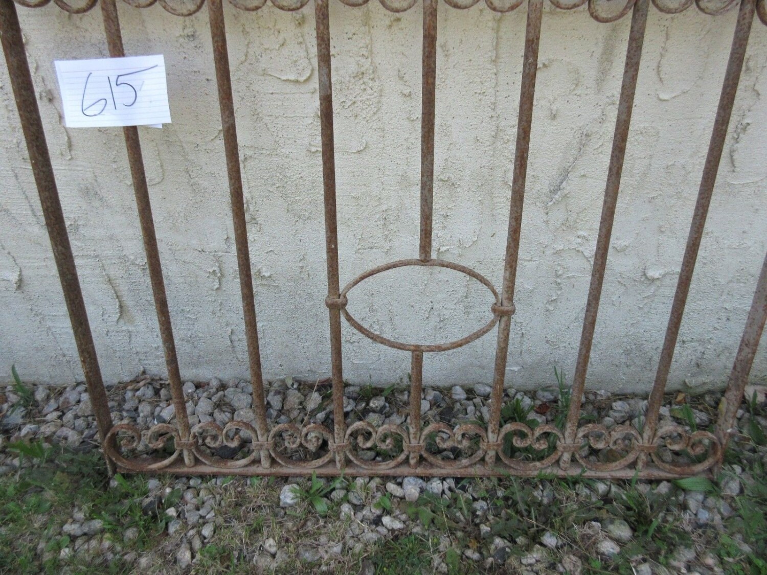 Antique Victorian Iron Gate Window Panel Fence Architectural Salvage ...