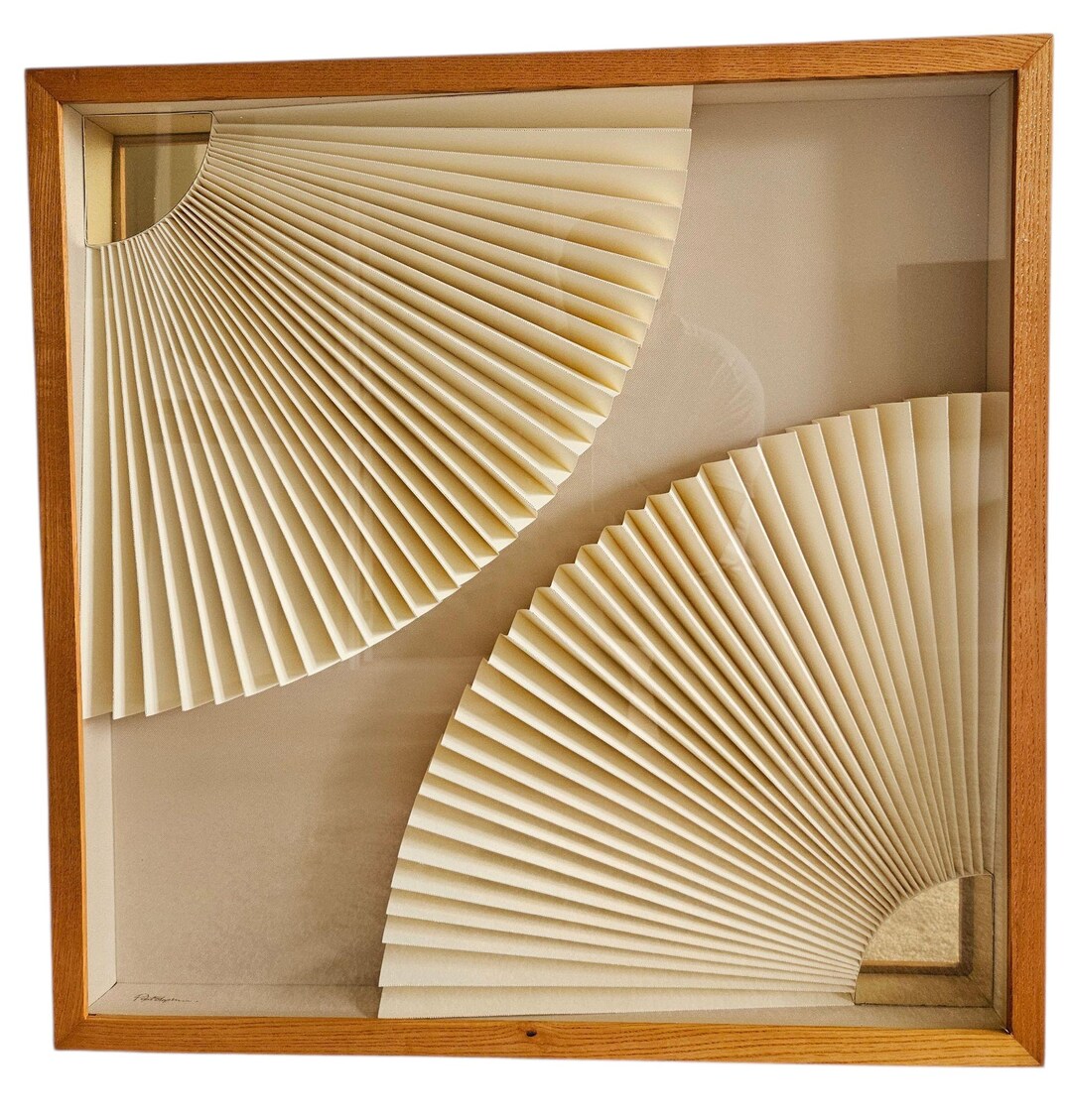 GREG COPELAND ORIGINAL Artwork Abstract Layered Paper Wall Sculture ...