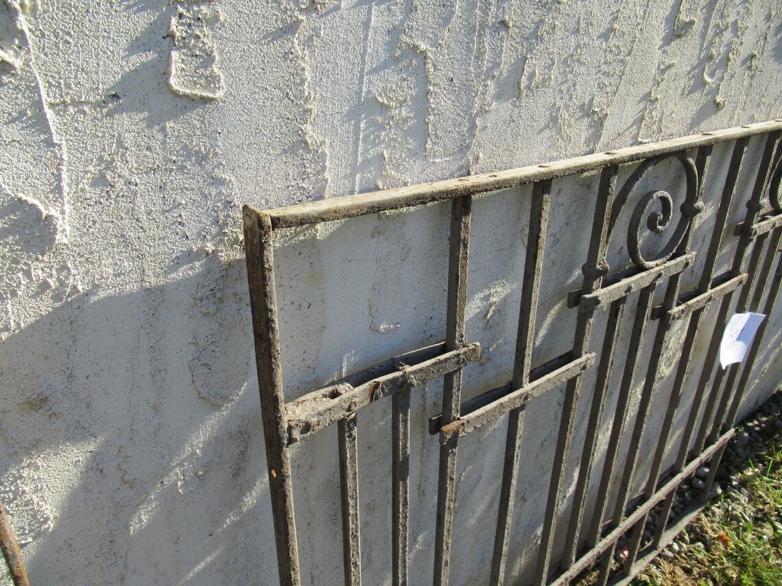 Antique Victorian Iron Gate Window Garden Fence Architectural - Etsy