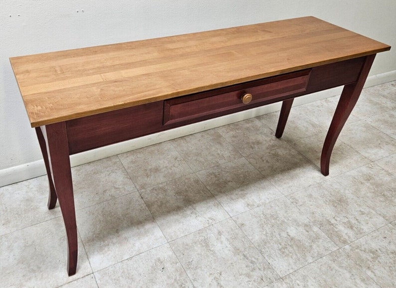 Ethan Allen Country Colors Sofa Foyer Table Server Farmhouse Console ...