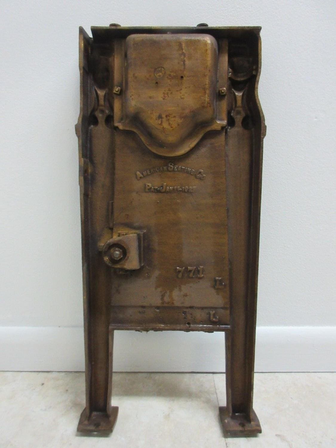 Victorian Mason Masonic Architectural Salvage Cast Iron Theater Seat ...