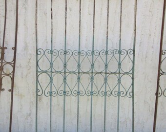 Antique Victorian Iron Gate Window Panel Fence Architectural | Etsy