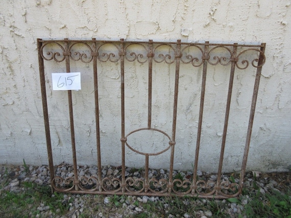Antique Victorian Iron Gate Window Panel Fence Architectural | Etsy