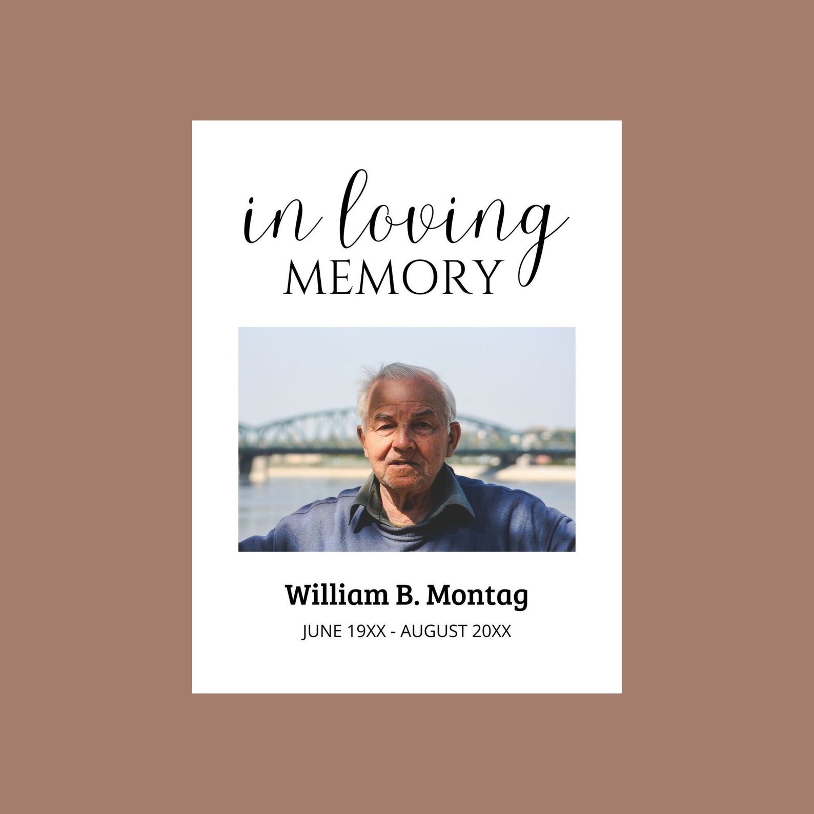 In Loving Memory Funeral Welcome Sign Printable in Loving Memory Sign ...