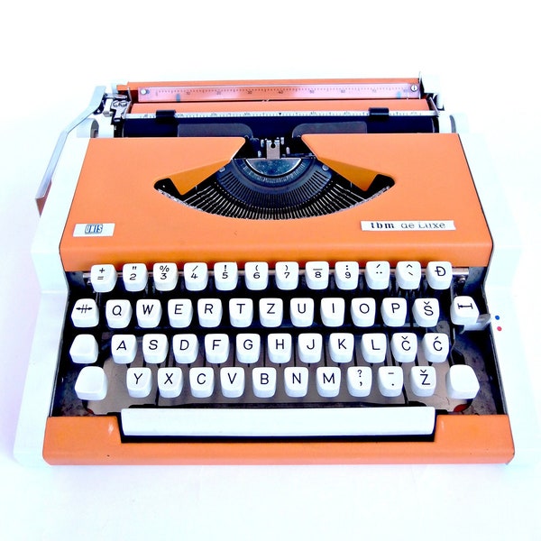 Orange Typewriter - Etsy