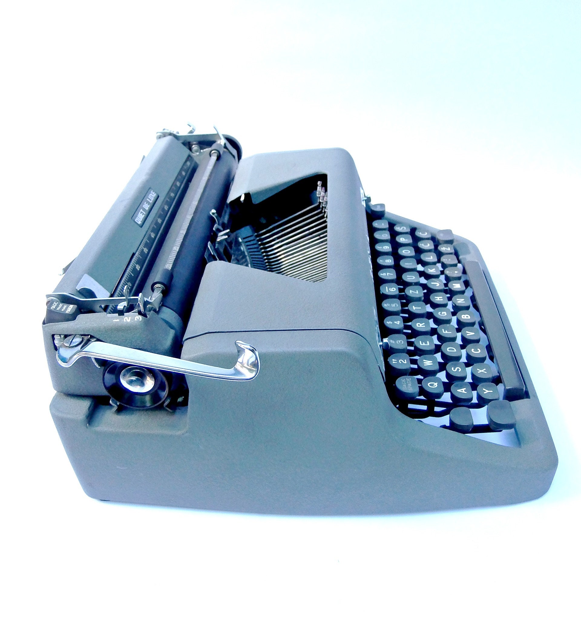 Grey Royal Quiet De Luxe Typewriter | Etsy