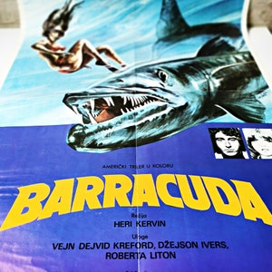 Vintage Barracuda Movie Poster (yugoslavia Edition 1979) - Etsy
