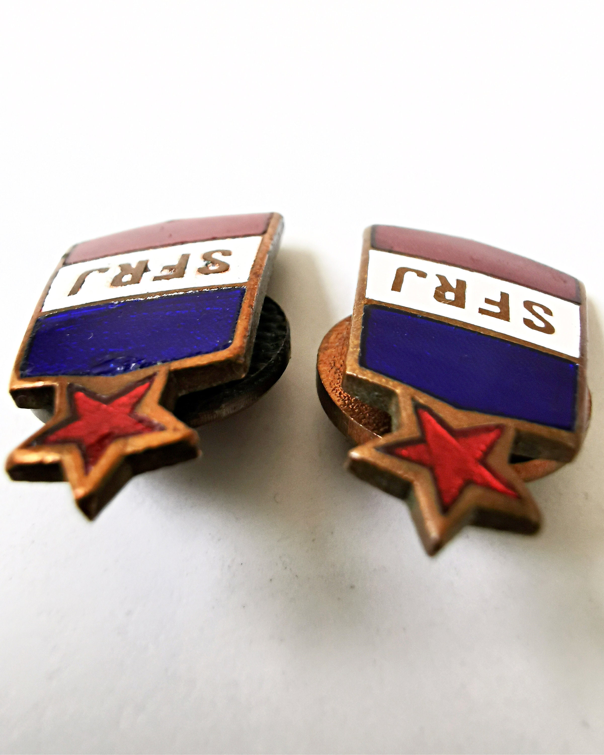 Two Vintage Yugoslav Border Army/police Pins - Etsy