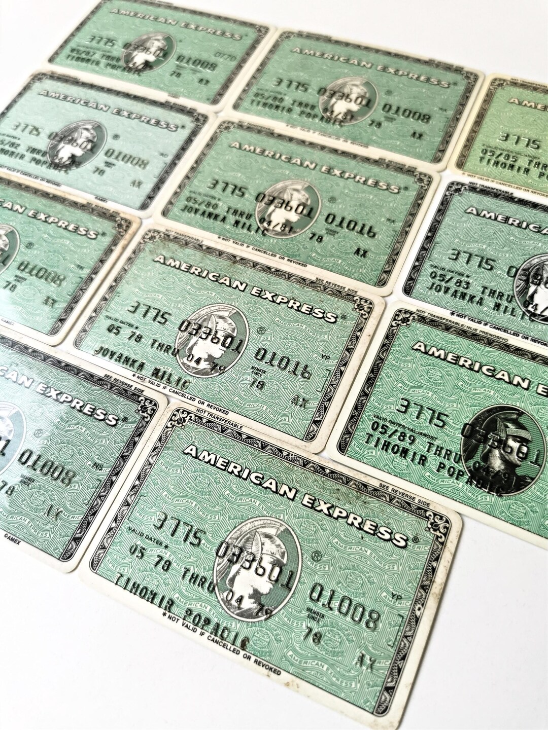 Special Lot of 11 American Express Vintage Cards From Yugoslavia - Etsy