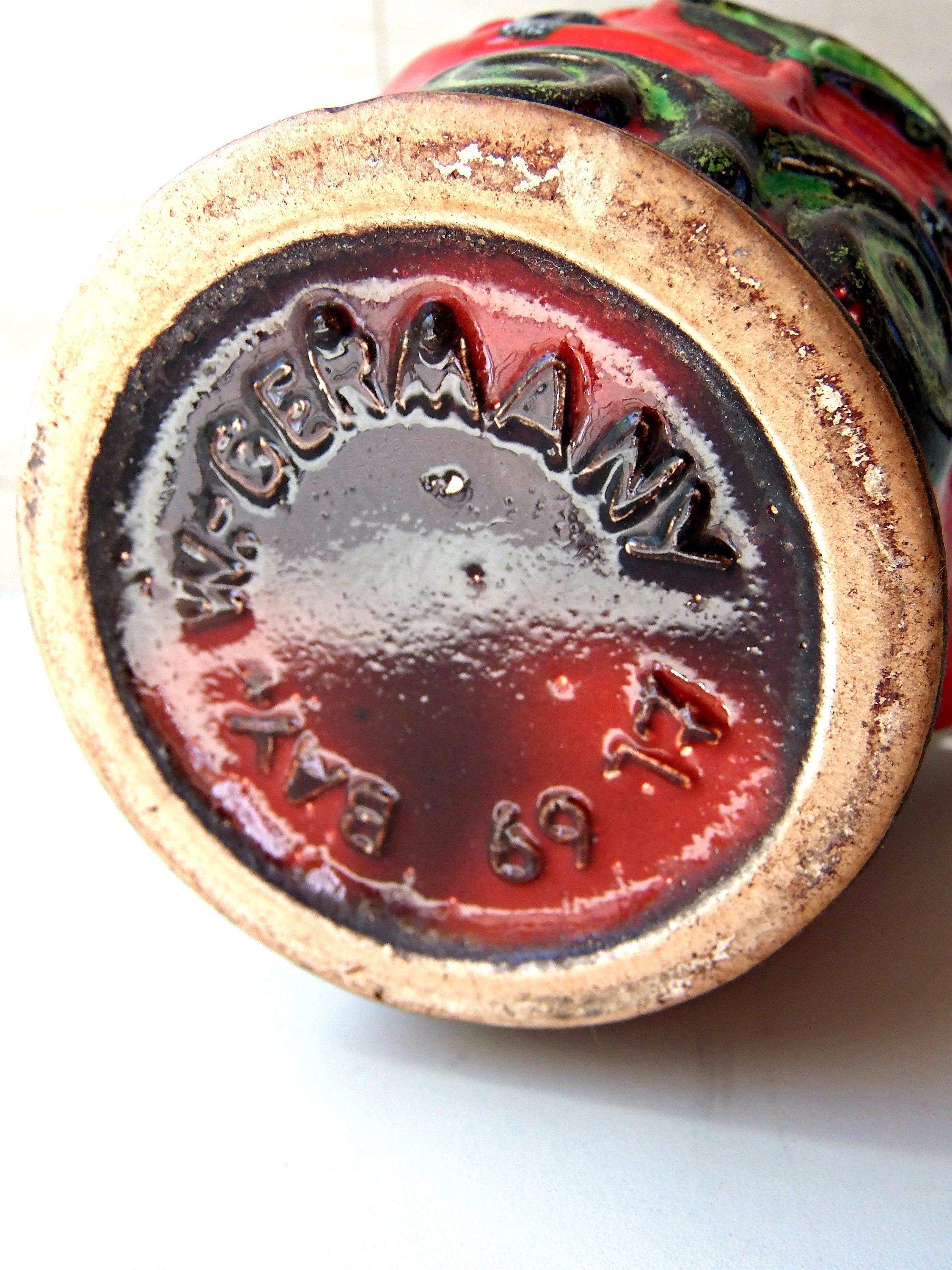 West Germany pottery pitcher | Etsy