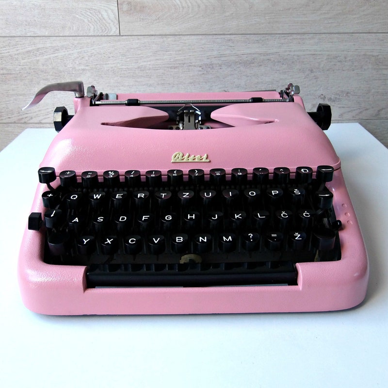 Pink Typewriter - Etsy