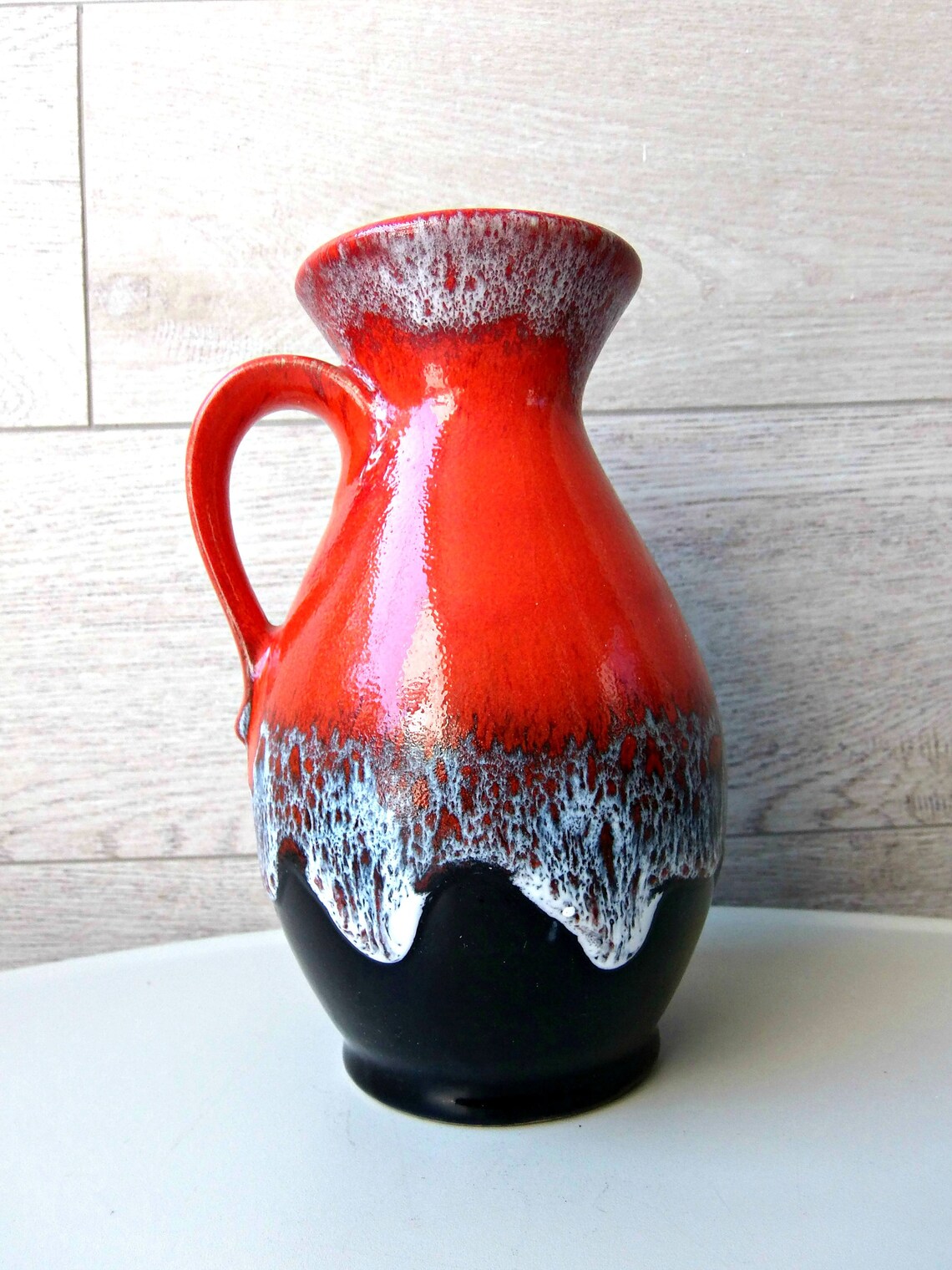 Vintage Jasba Ceramic Vase - Etsy
