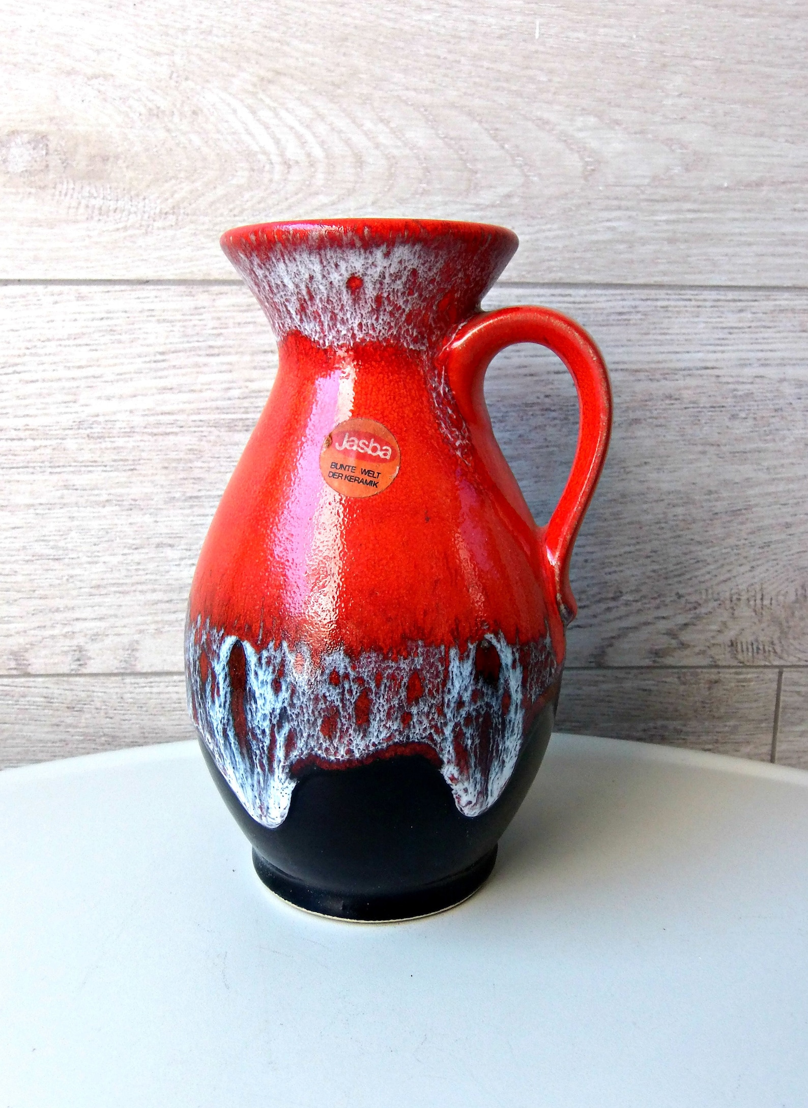 Vintage Jasba Ceramic Vase - Etsy