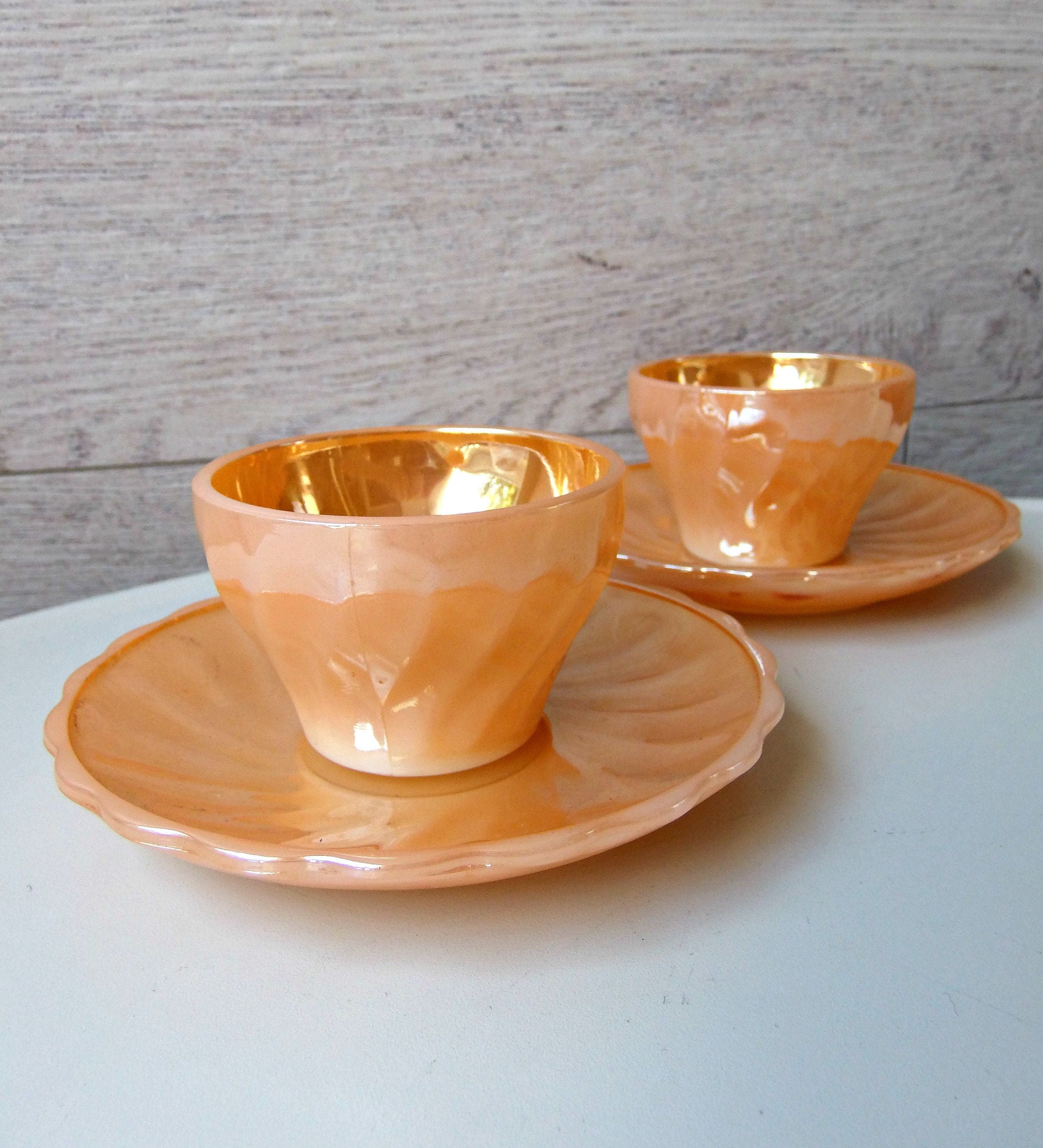 Set of Two Anchor Hocking Fire King Cups. - Etsy
