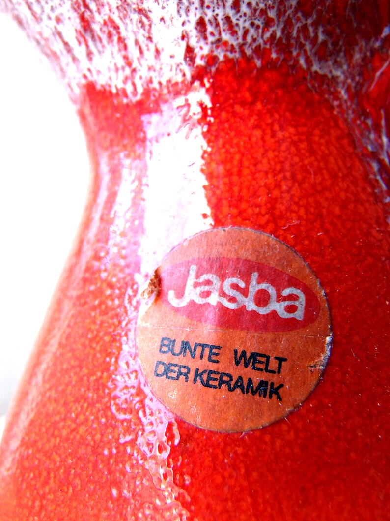 Vintage Jasba Ceramic Vase - Etsy