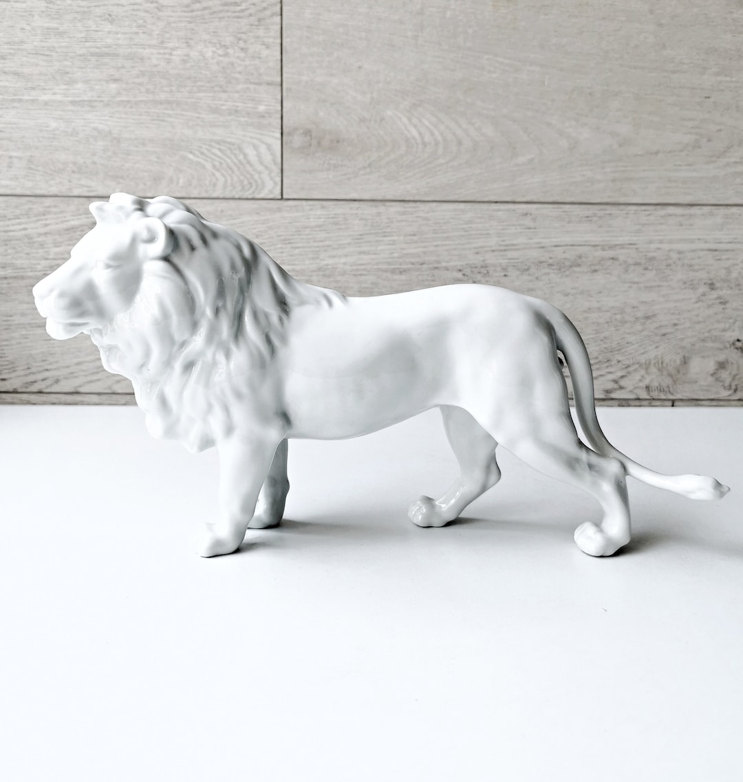White Porcelain Lion Made in Germany by Hutschenreuther - Etsy