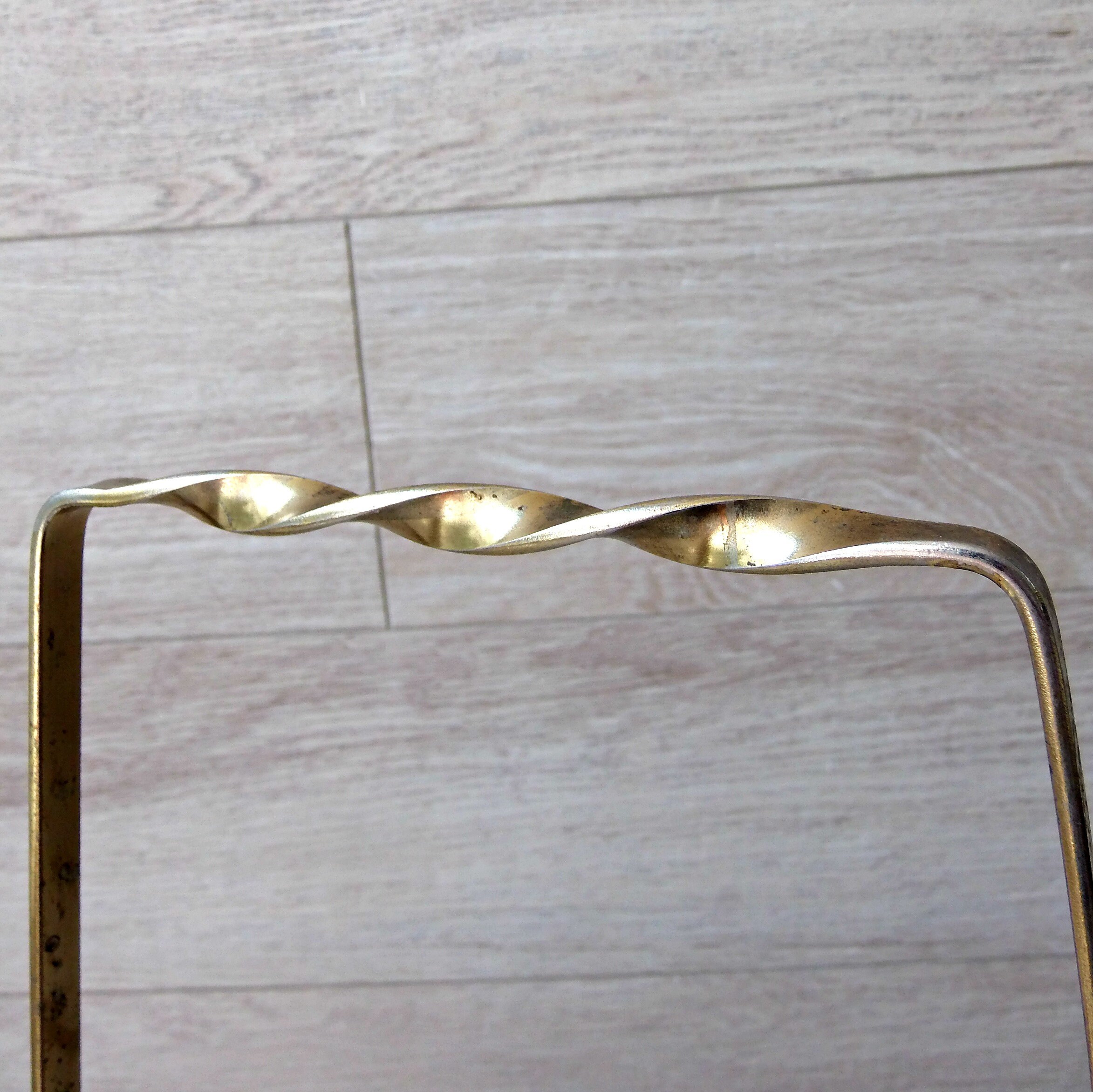 Vintage Brass Magazine Rack - Etsy