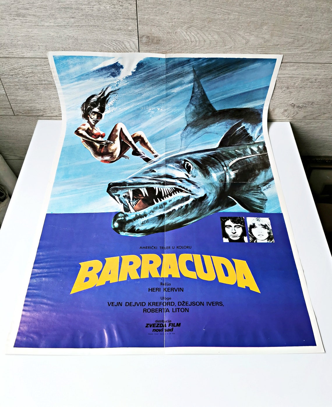 Vintage Barracuda Movie Poster (yugoslavia Edition 1979) - Etsy