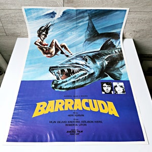 Vintage Barracuda Movie Poster (yugoslavia Edition 1979) - Etsy