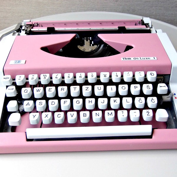 Pink Typewriter - Etsy