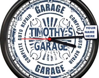 Garage wall clock | Etsy