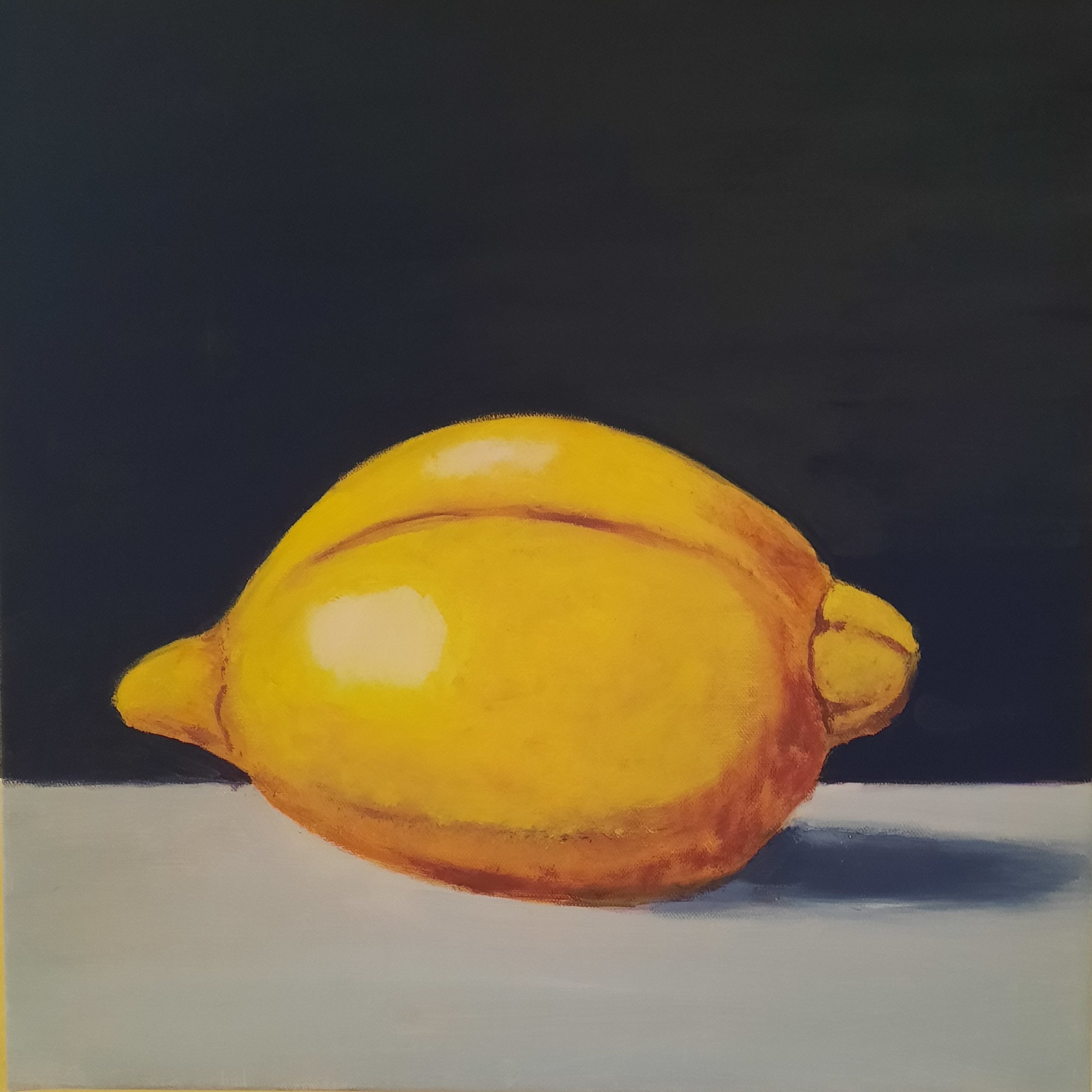 Zitrone Ölgemälde realistisch gemalt Ölfarbe auf Leinwand | Etsy