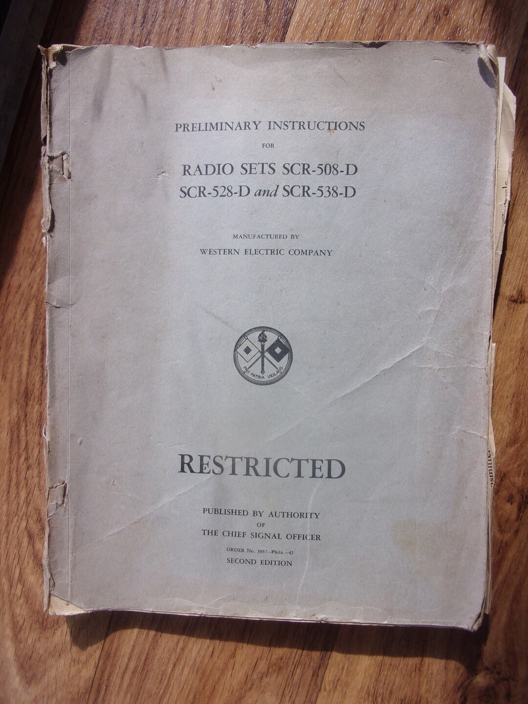 Antique 1942 WWII Western Electric Radio Instructions for Radio Sets ...