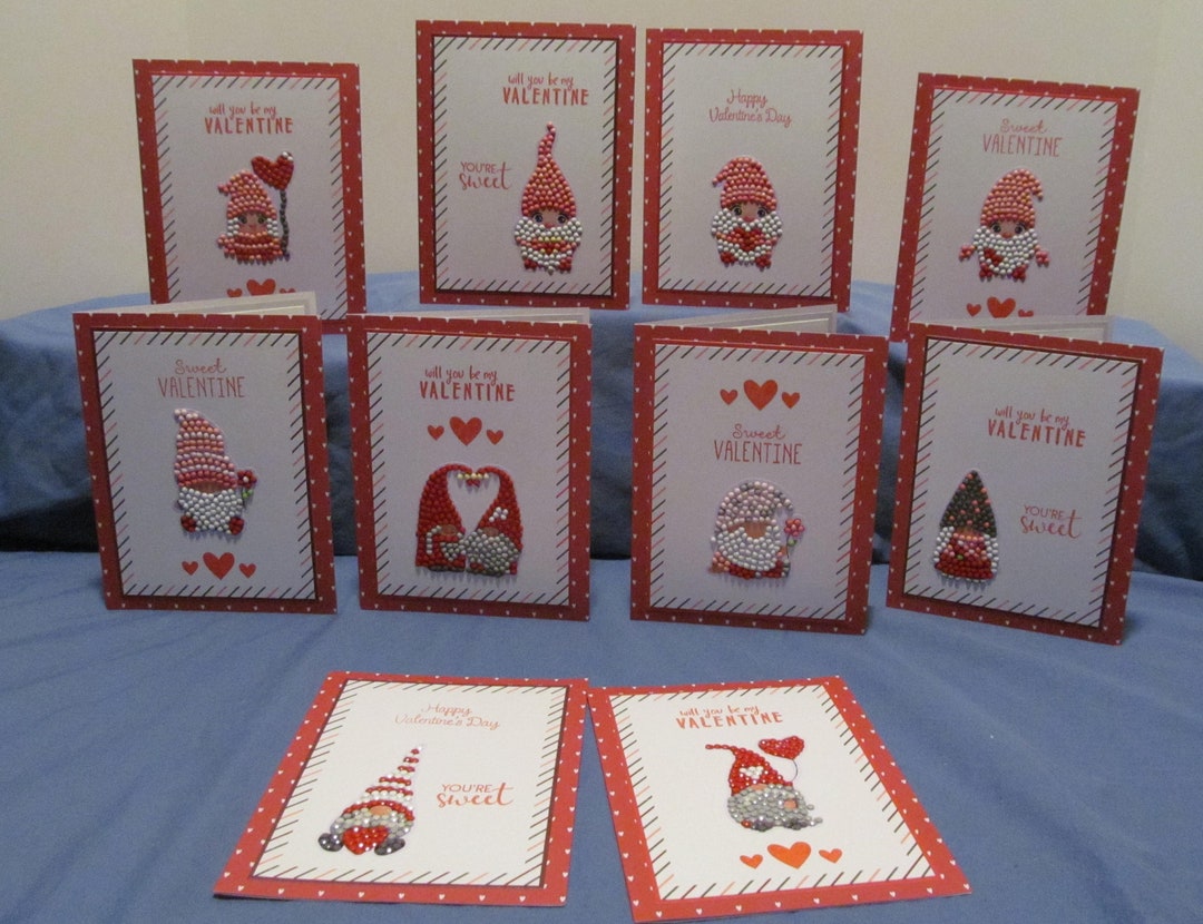 VALENTINE/GNOME Greeting Cards 477 FREE Shipping - Etsy