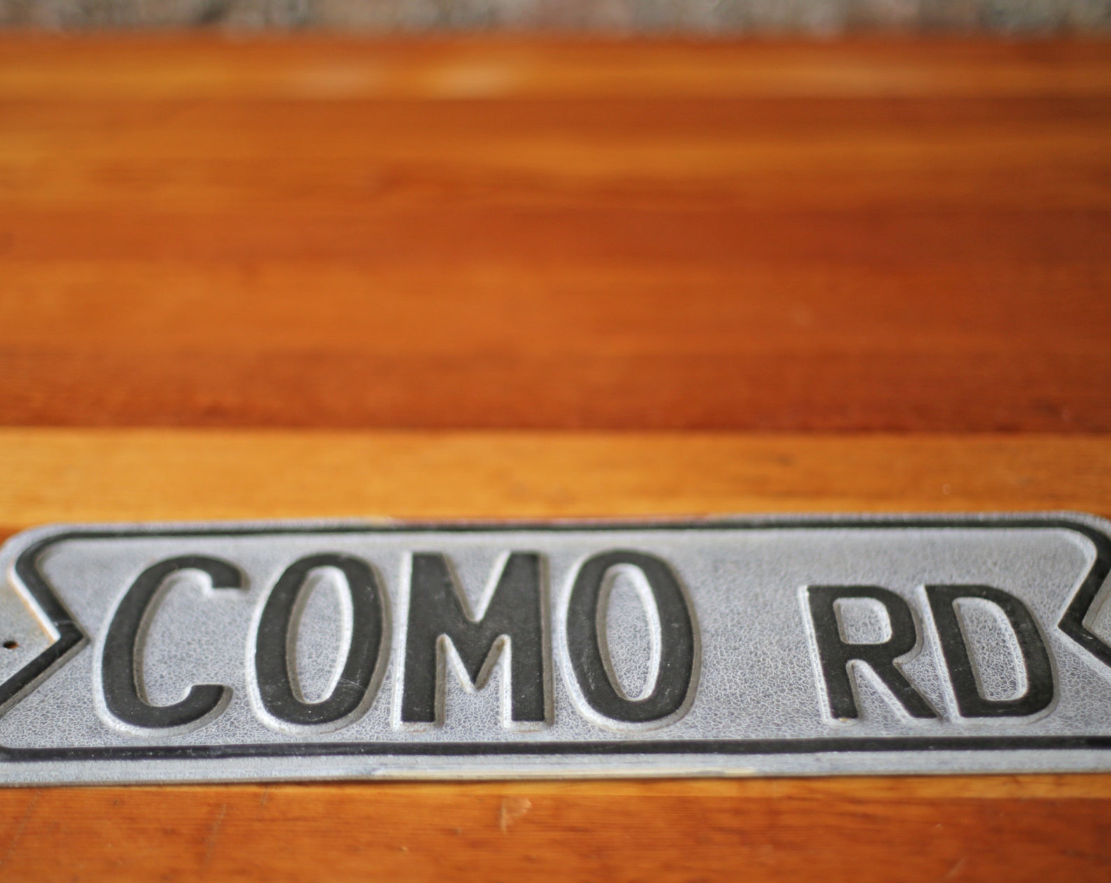 Vintage como Rd Street Sign, Black and White Industrial Decor - Etsy