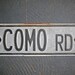 Vintage como Rd Street Sign, Black and White Industrial Decor - Etsy