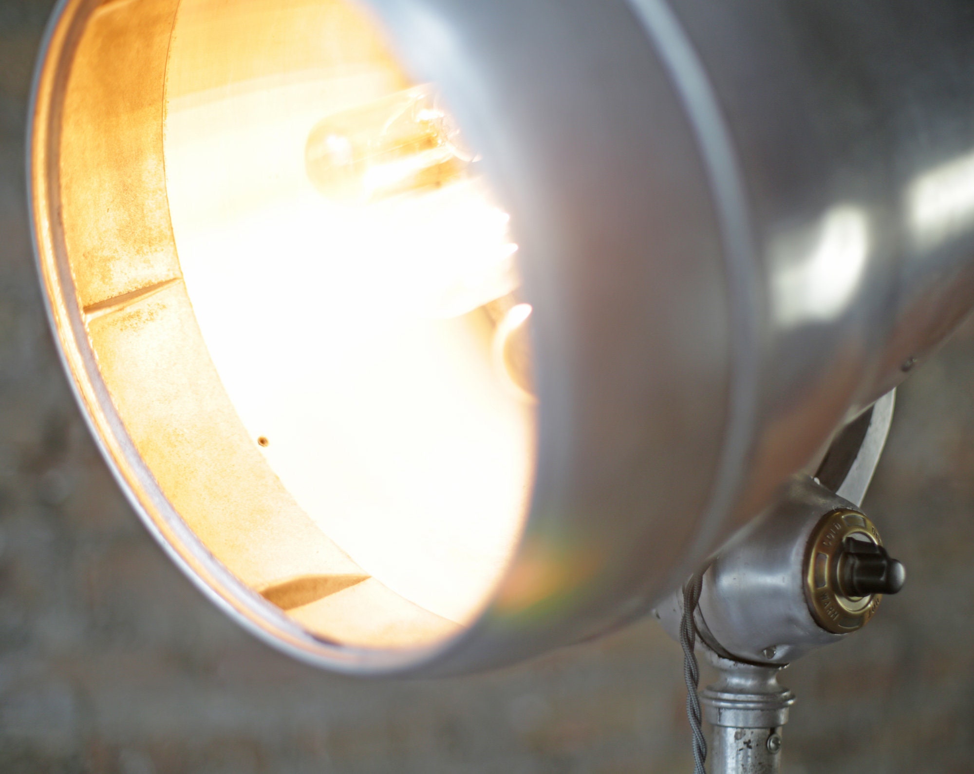 Steampunk ACME Hair Dryer Floor Lamp, Upcycled Lamp, Vintage Industrial ...