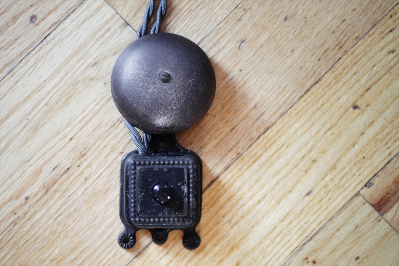 Dimmable Repurposed Window Frame Light With Vintage Bell - Etsy