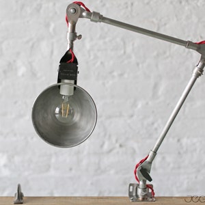 Restored Vintage Industrial Desk or Wall Lamp – Articulating Machinist ...
