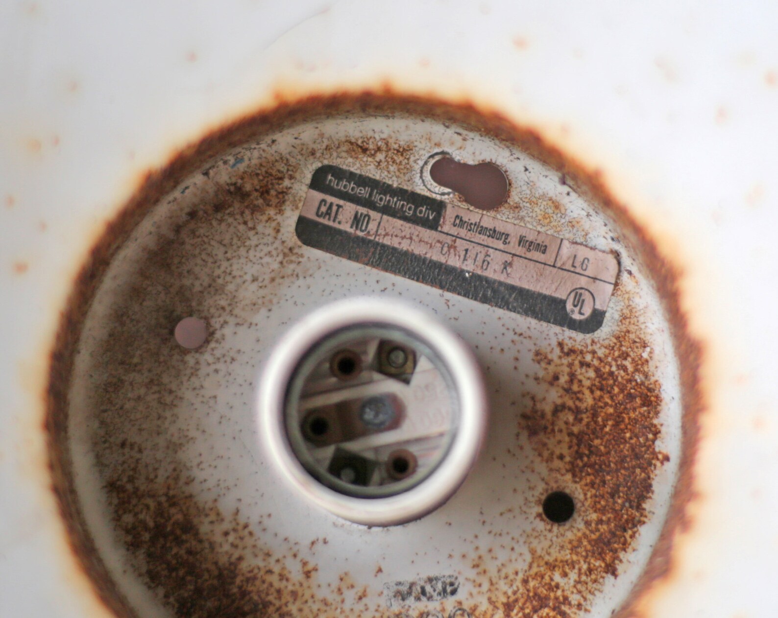 Distressed Vintage Industrial Ceiling Light by Hubbell - Etsy