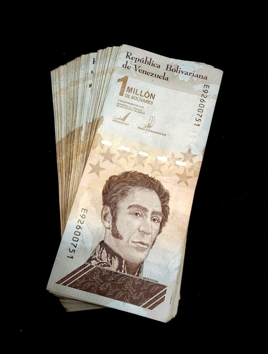100 Pcs X Venezuela 1 Million Bolivares Banknotes / CIRCULATED - Etsy