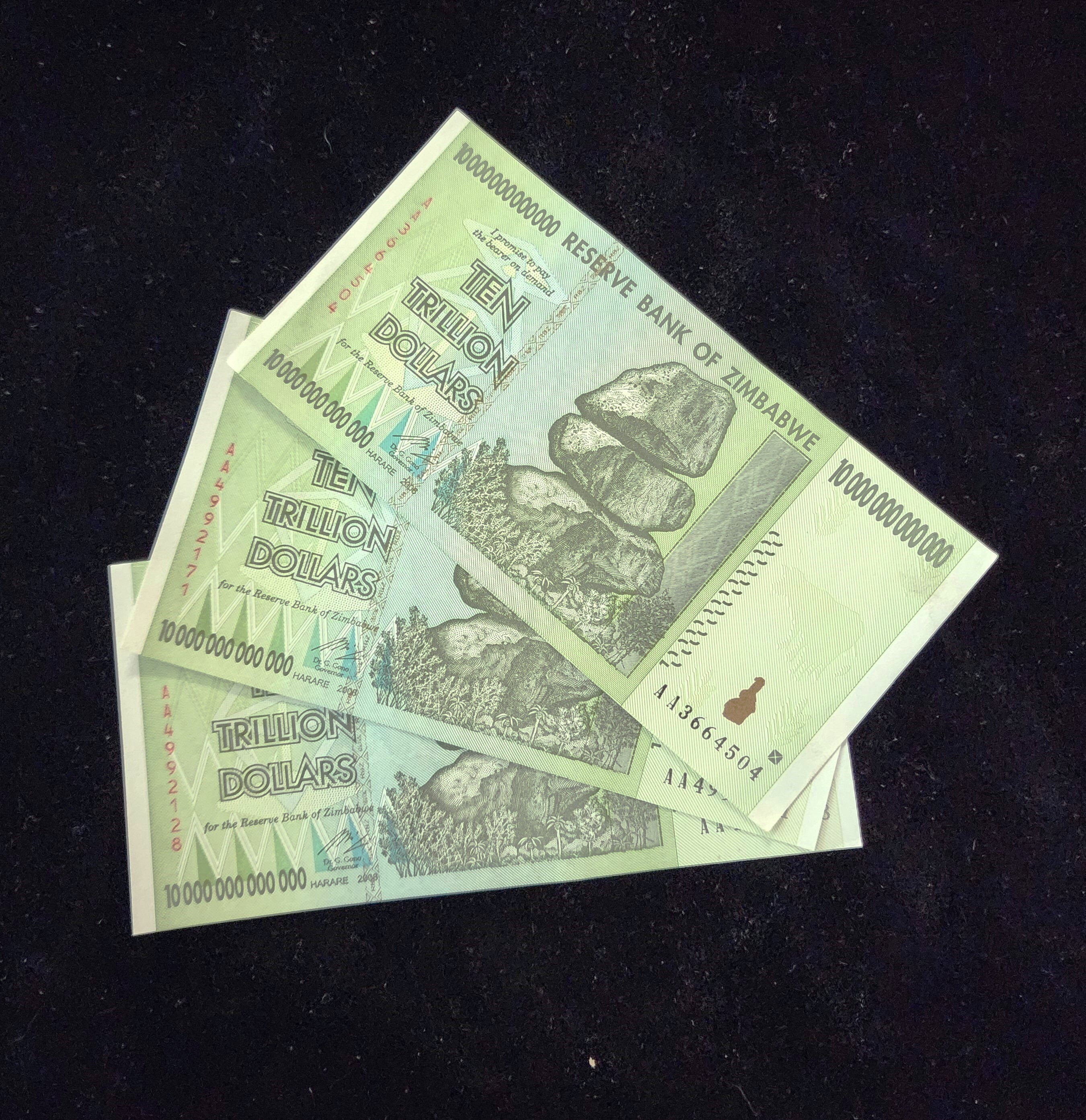 Ten Trillion Zimbabwe Dollars