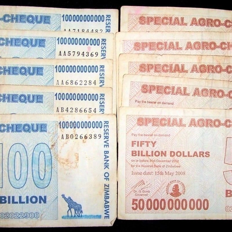100 Billion Zimbabwe Note - Etsy