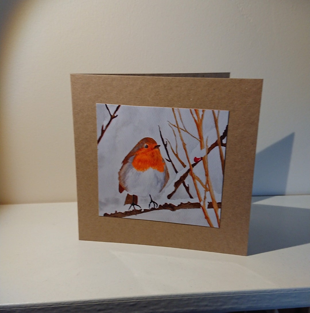 Robin Blank Greetings Card Todas las ocasiones Impresión - Etsy España