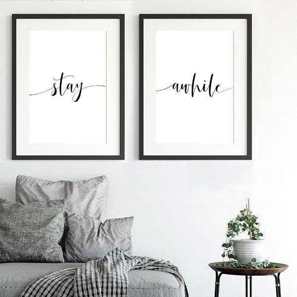 Stay Awhile Poster - Etsy