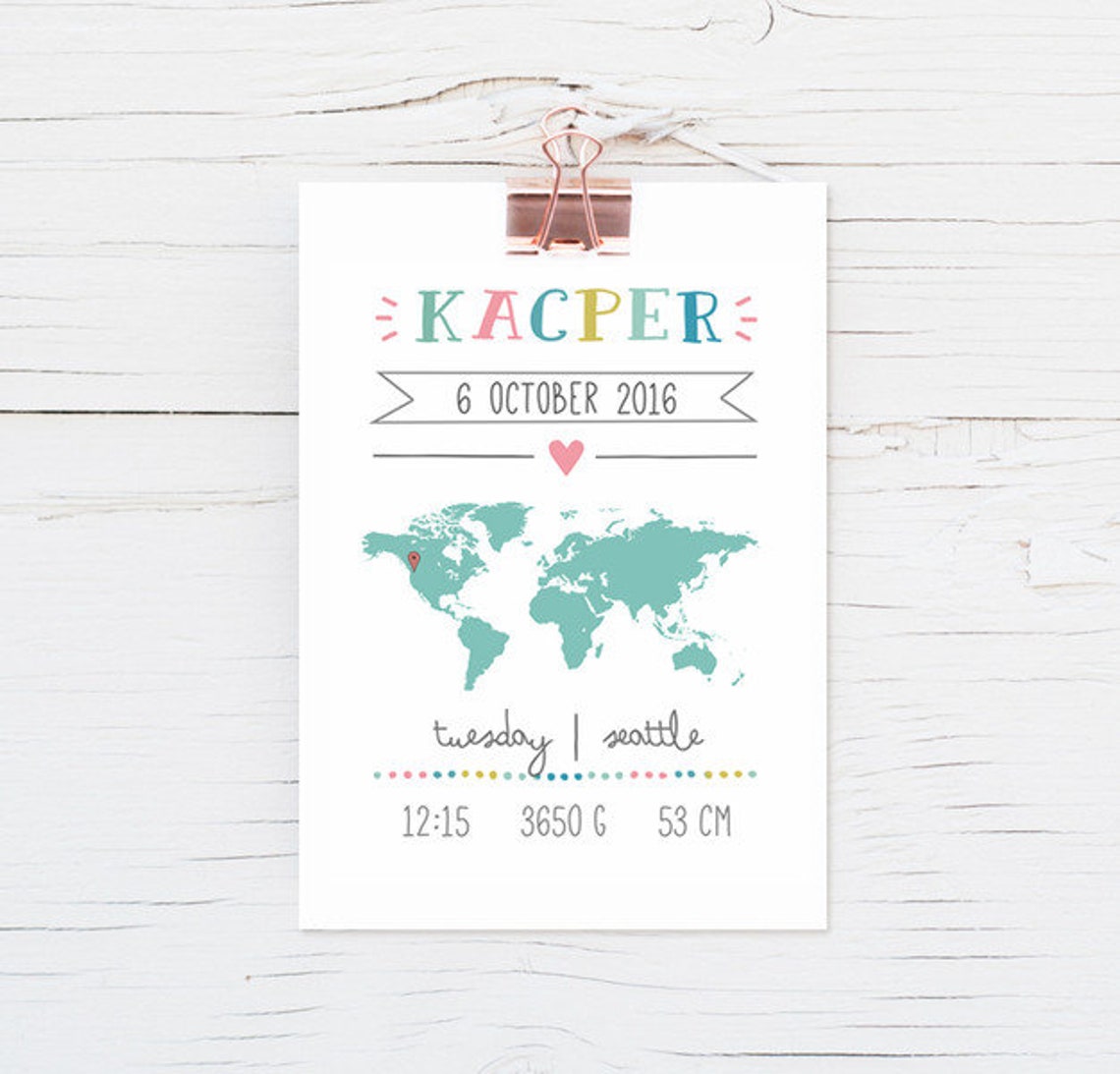 Poster Birth Certificate,custom Baby Birth Announcement,birth ...