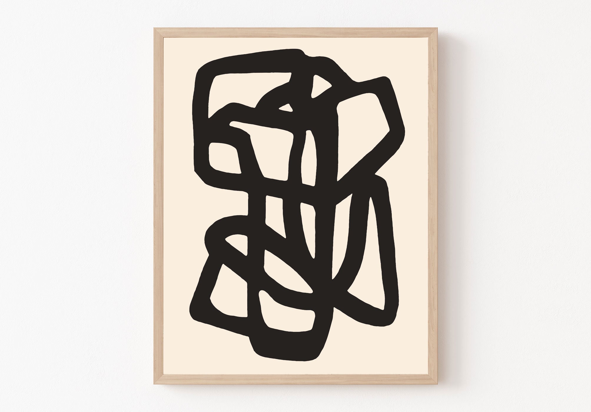 Modern Abstract Print Set6for5bundle Print Setmid Century Modern Wall ...