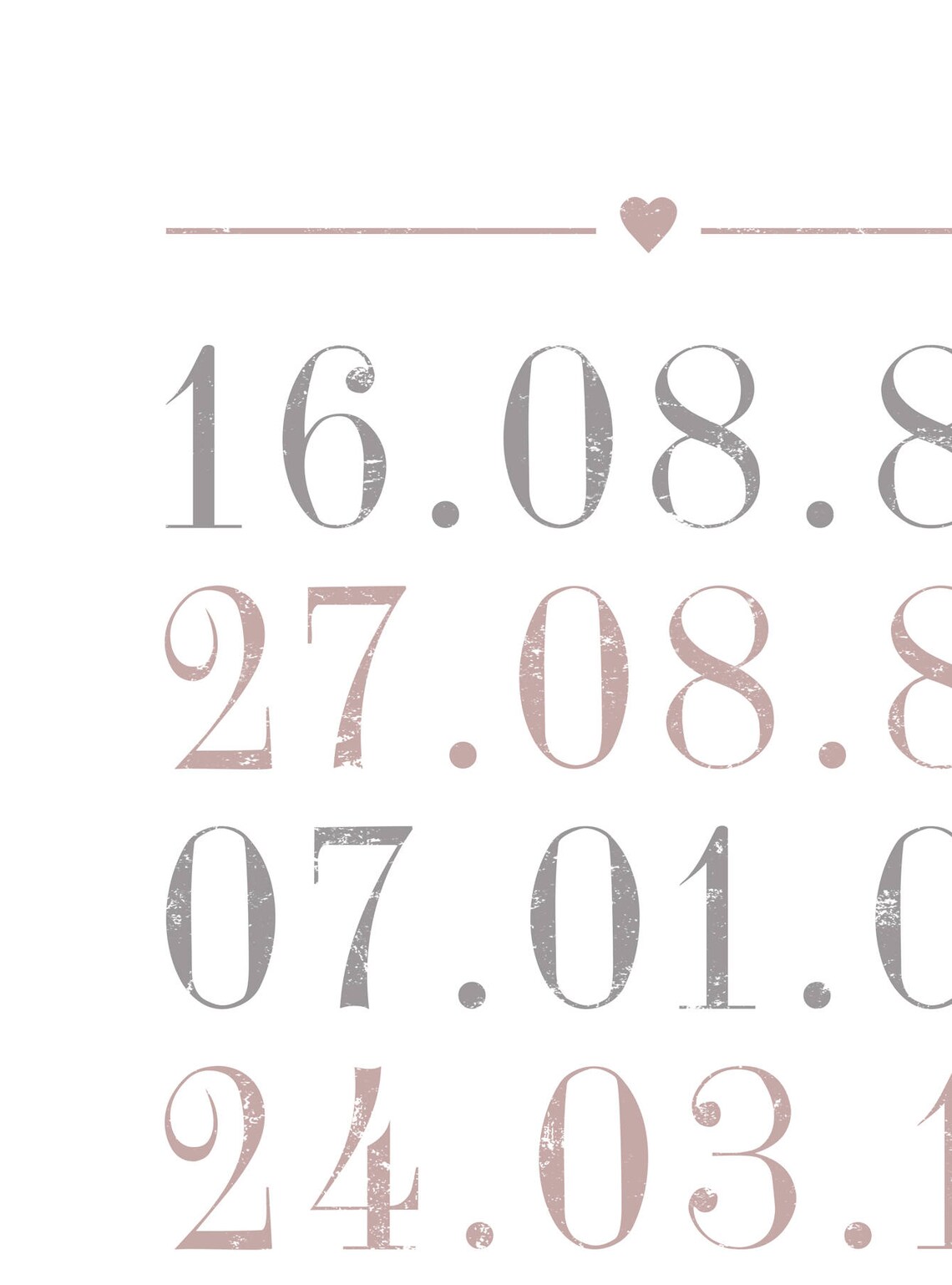 Personalized Poster With Dates of the Birthday of the - Etsy