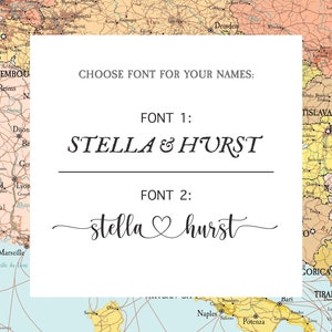 Adventure Together Map Map 4 Places Print Anniversary Gifts - Etsy