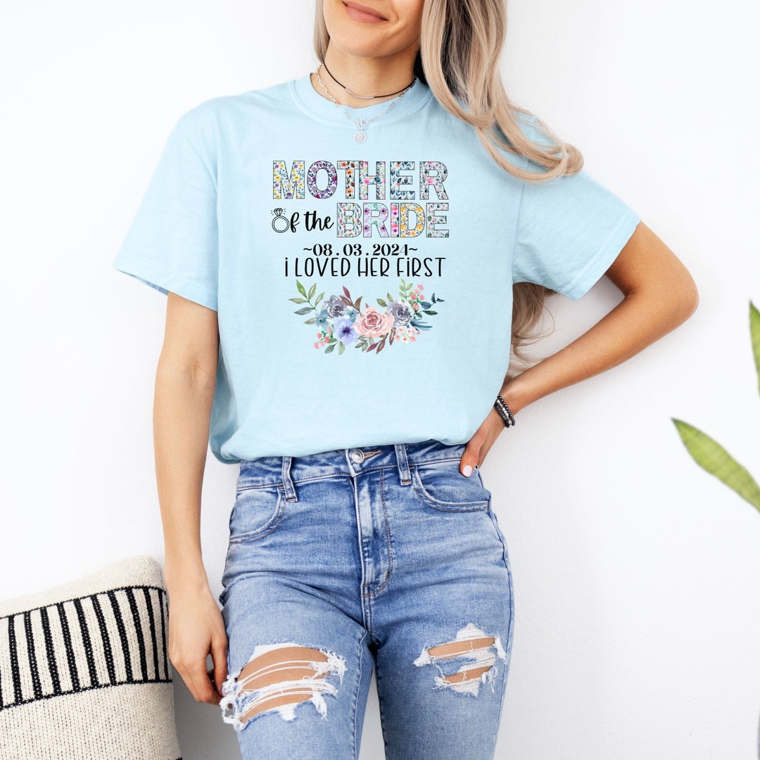 Mother of the Bride Tee Shirt, Floral Design - Etsy